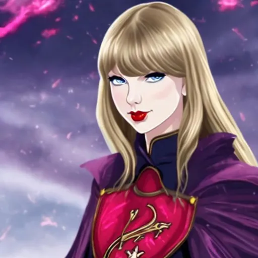 taylor swift as an evil empress anime