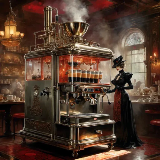 A landscape picture of an ominous and gl...