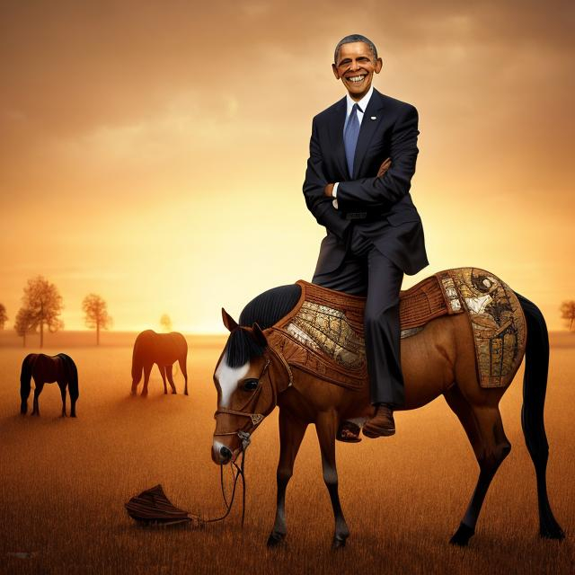 barack obama with the body of a horse, open field, s... | OpenArt