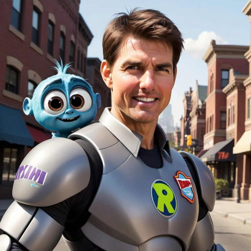 Tom cruise as a pixar character