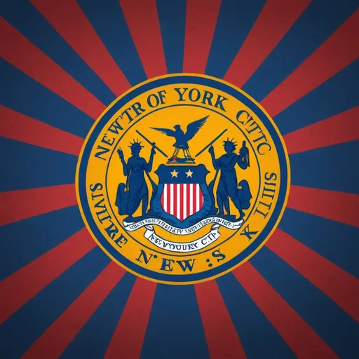 Rating Pending To Mature 17+ New York City Flag Logo | OpenArt