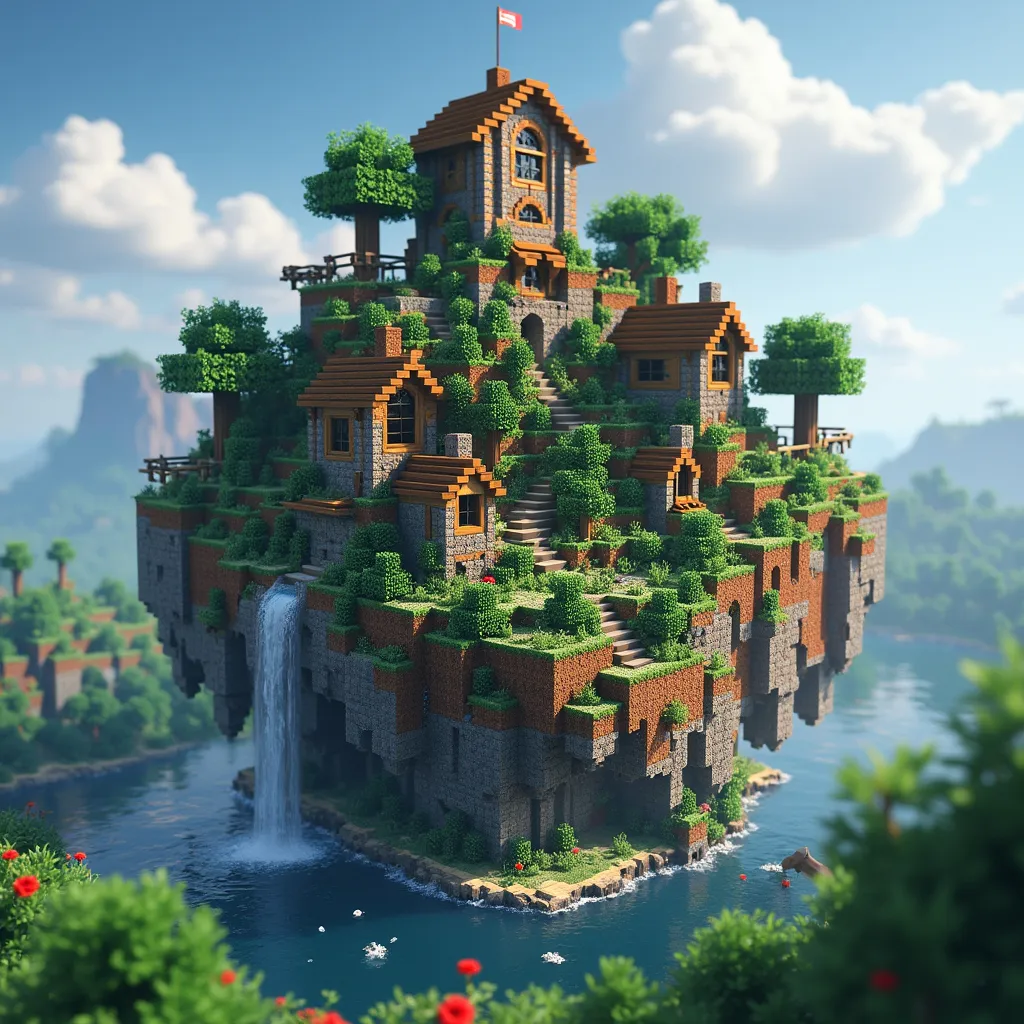 Integrated minecraft with a tructured of minecraft