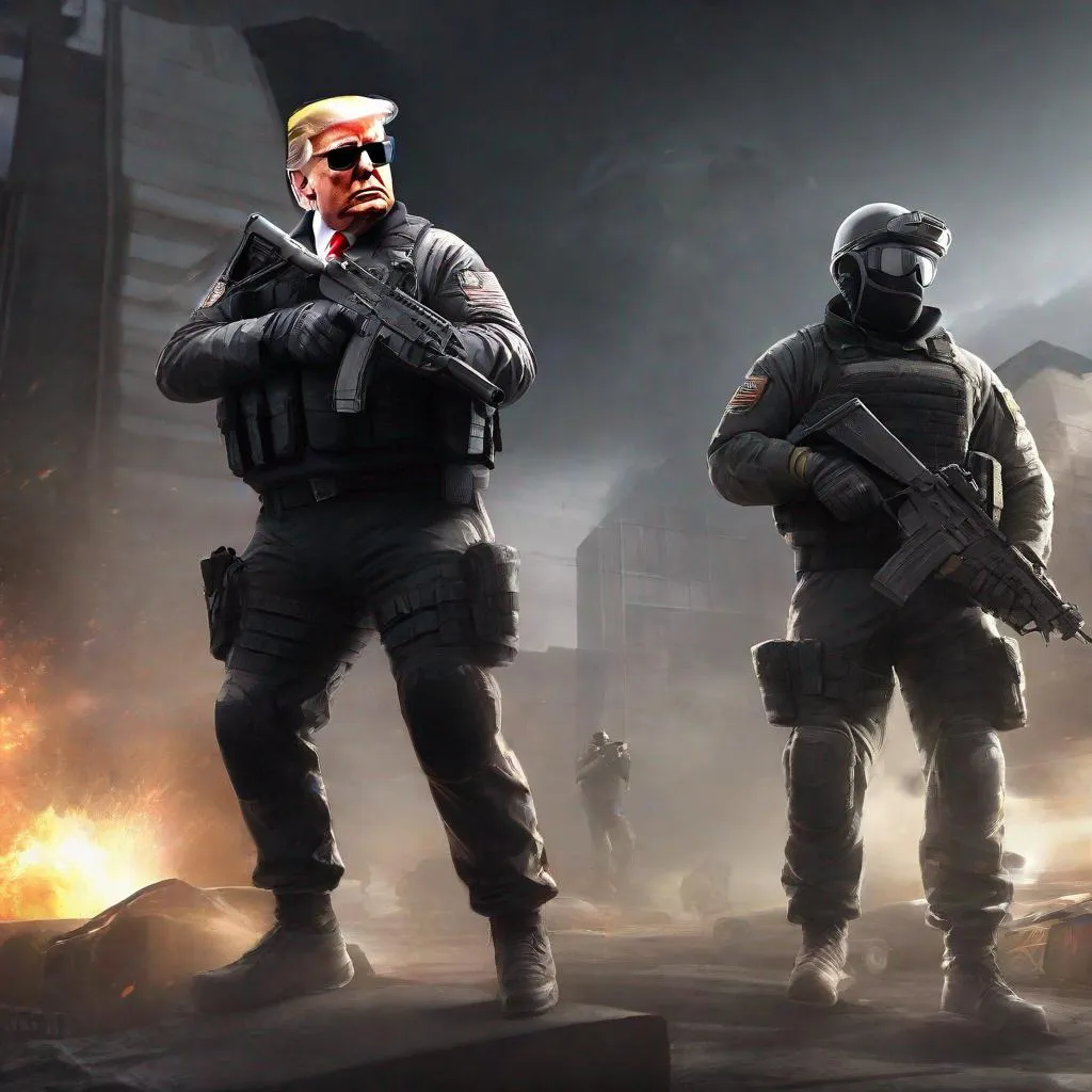 Donald Trump in Tom Clancy's Rainbow Six: Siege, Con...