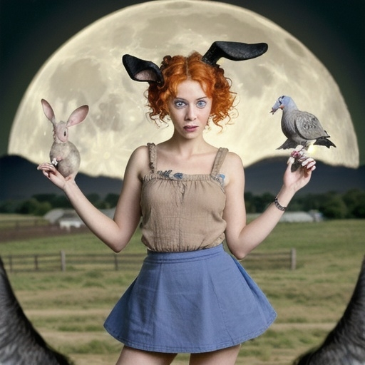 a crazy picture of merlin (man, short beard, curly h...