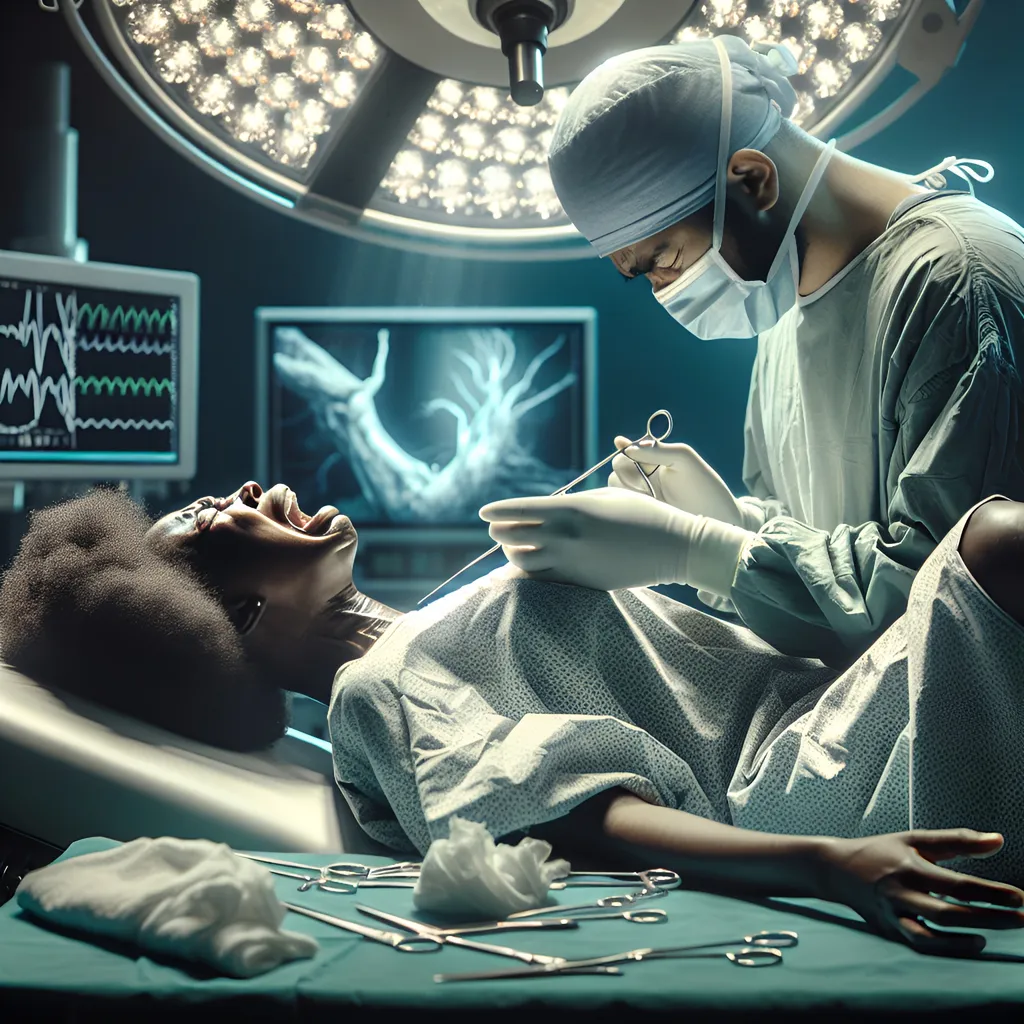 a 25 years old African female patient crying profuse...