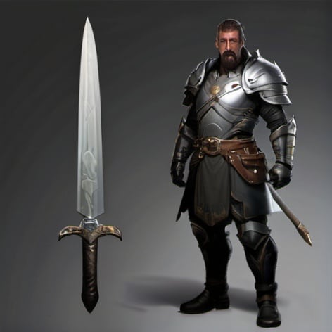 character D&D,raça reborn, paladin of the oath of ve...