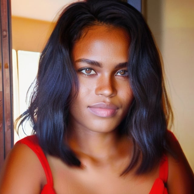 Use the image given of this beautiful Melanesian wom...