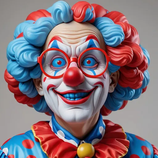 Jester with red and purple costume and red tendrils... | OpenArt