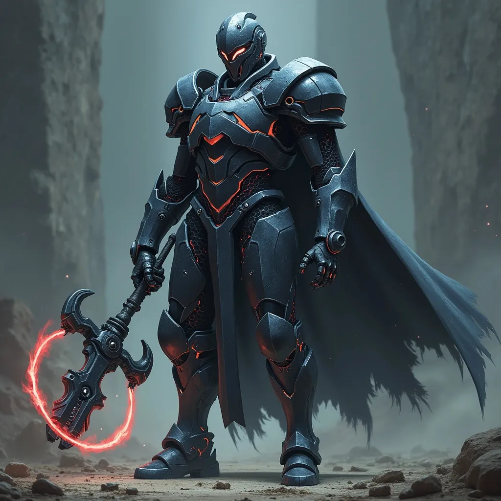Sci-fi Tron Abyssal Knight