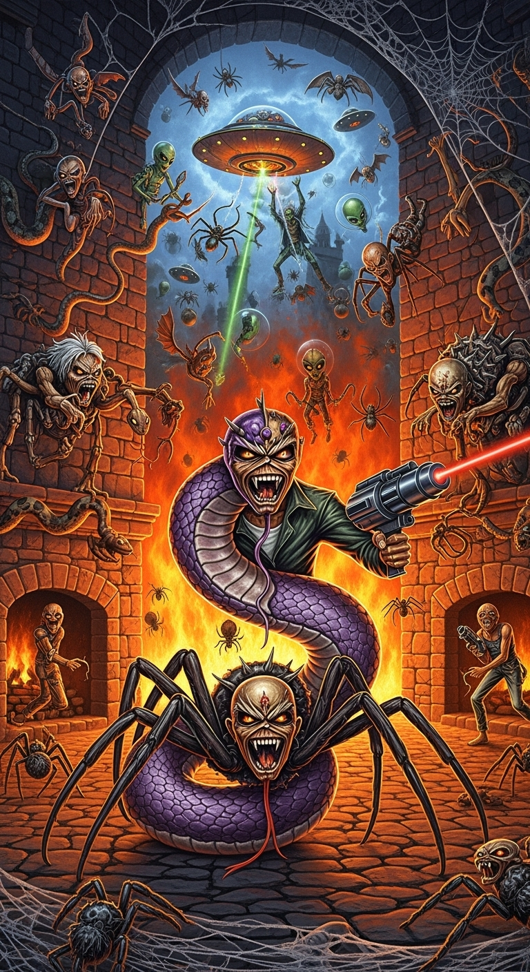 Iron maiden Eddie bilder und Eddie als halb purpurro...