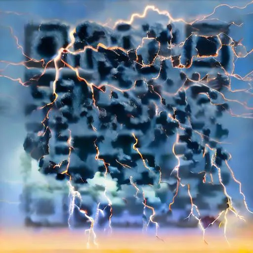 the lightning , thunder , pixel art ,background