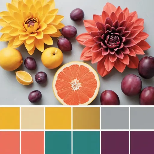 create a floral background with Pantone color of the...