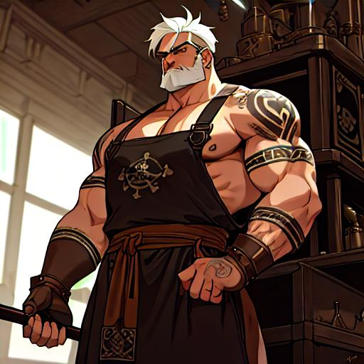 Jasper is a imposing figure, with a heavily muscled...