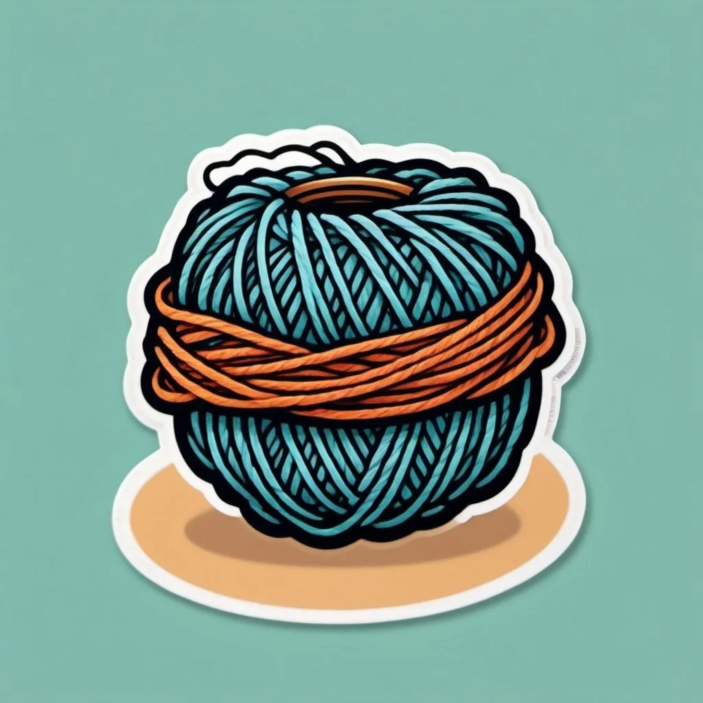 Rolling ball of yarn