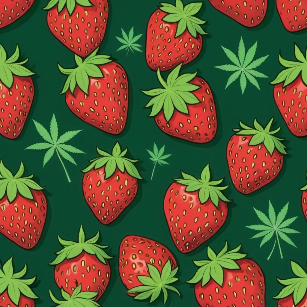 strawberry smoking weed