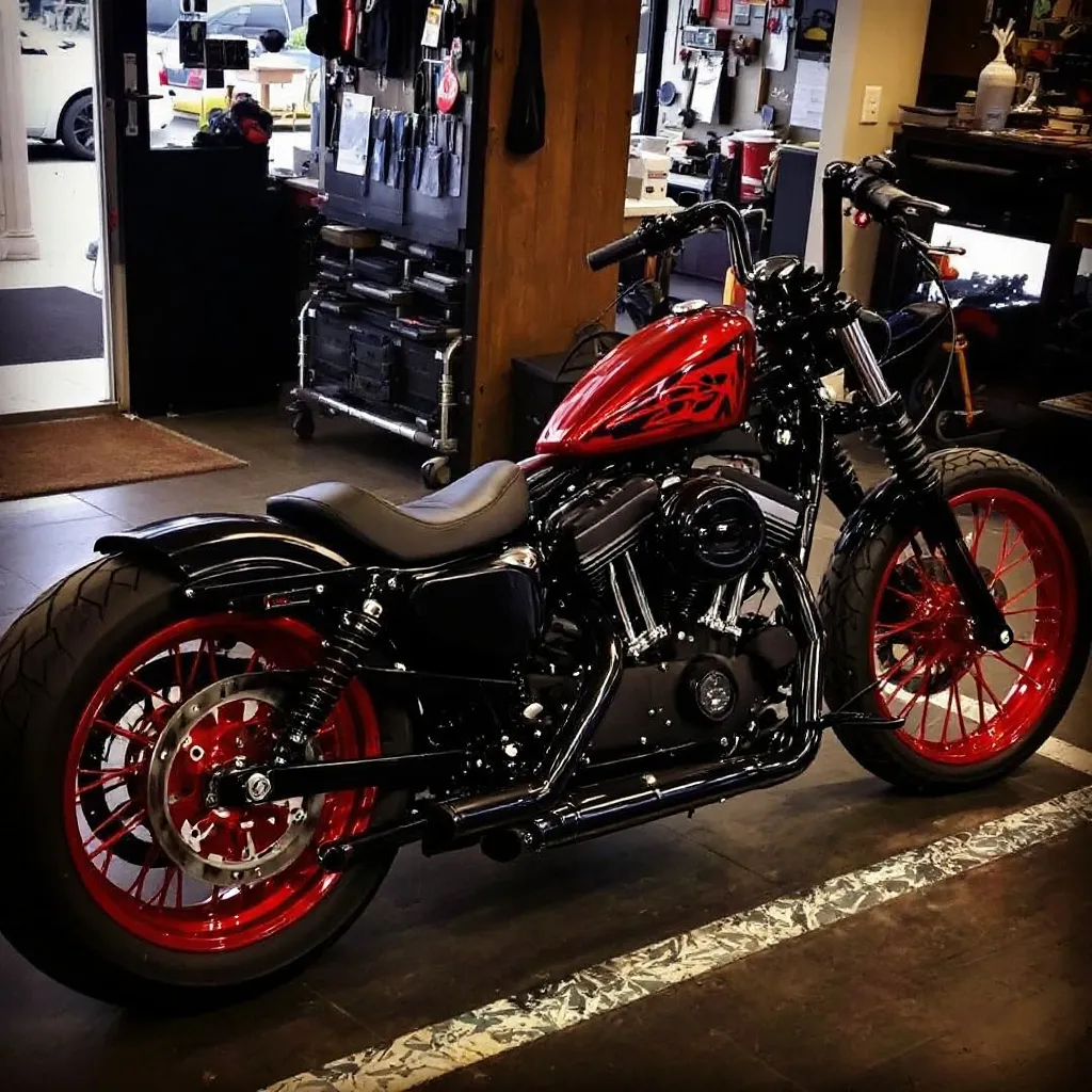 2009 custom Harley-Davidson Sportster all black with...
