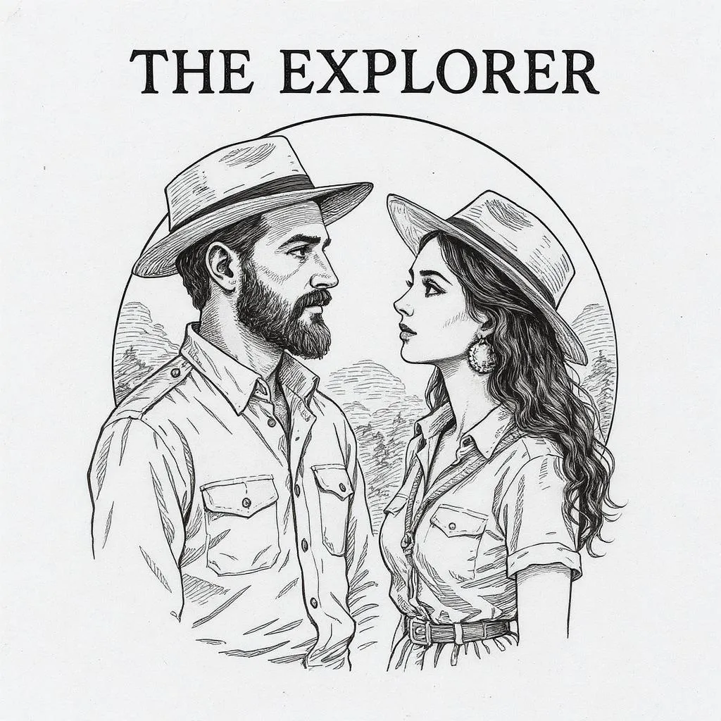 A man and woman depicted as a symbol for an archetyp...