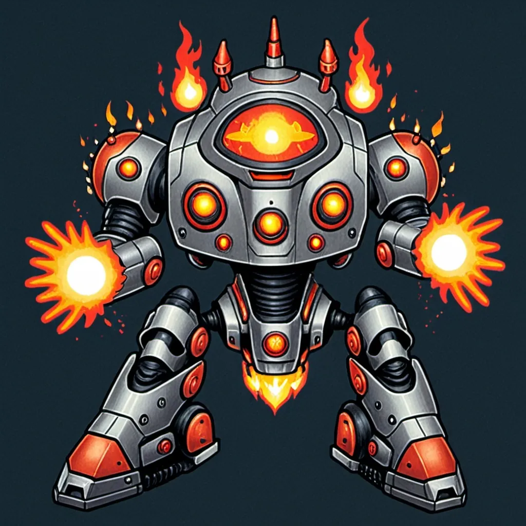 4. Pyrotron Appearance: 2D front view • Heavily ar...