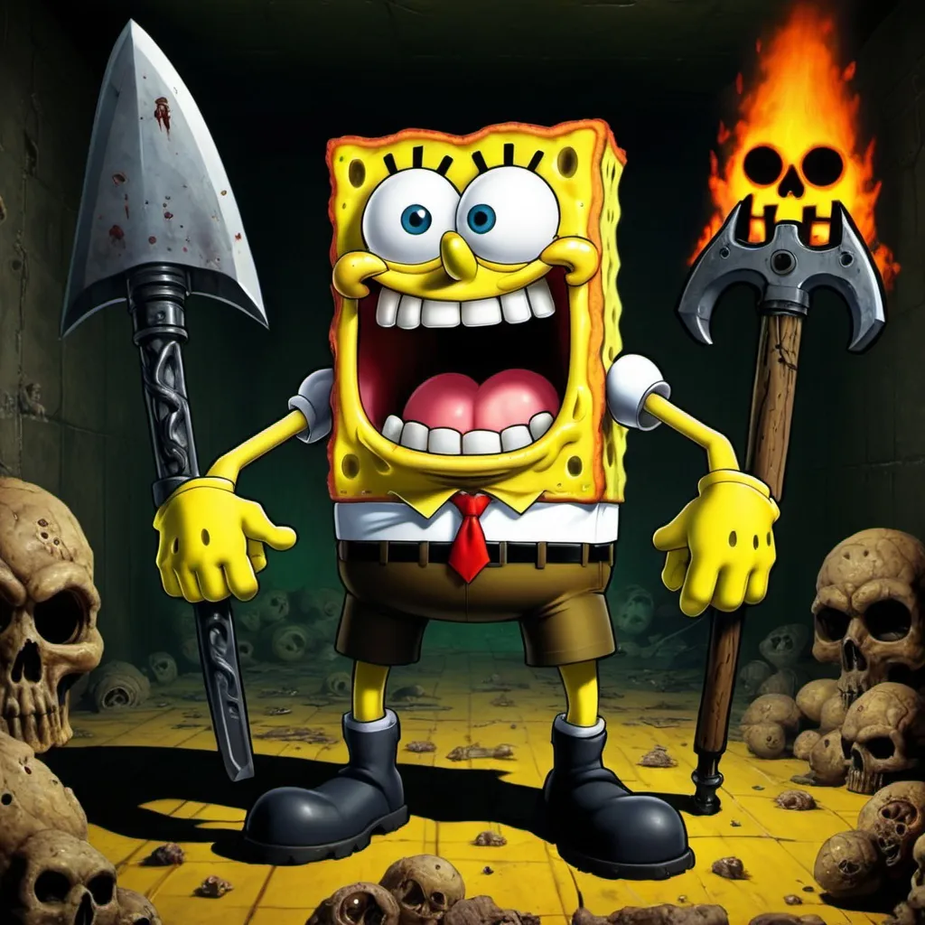 sponge bob in doom