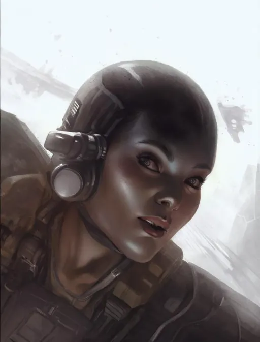 fallout 5, concept art brunette female enclave offic...