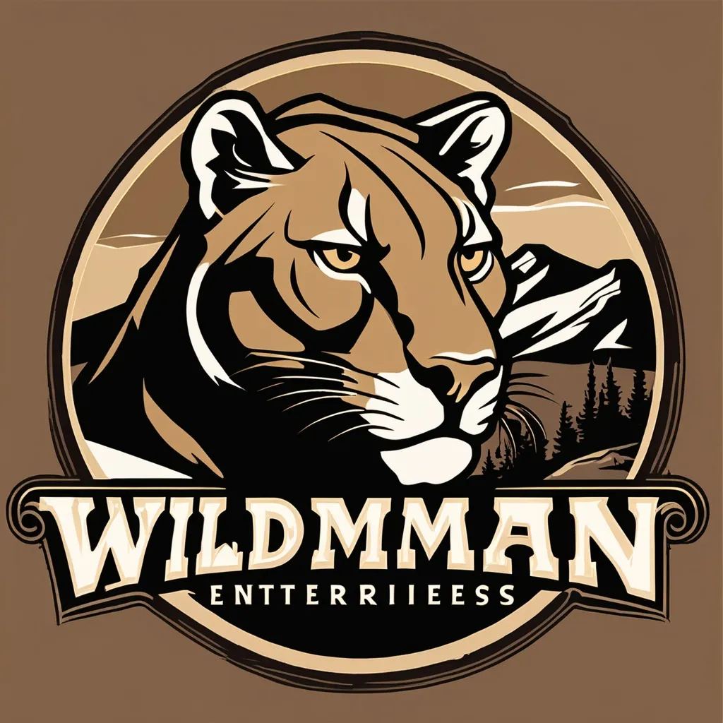 "WILDMAN ENTERPRISES" roofing logo western style wit...