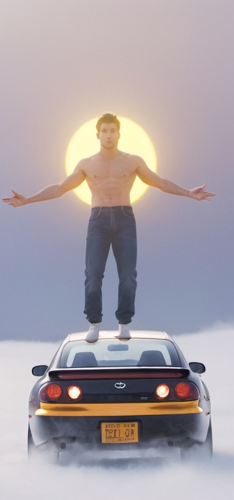 White Boykisser Meme Character, with a golden aura,...