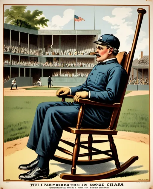 Baseball umpires used to sit in rocking chairs Mid-1...
