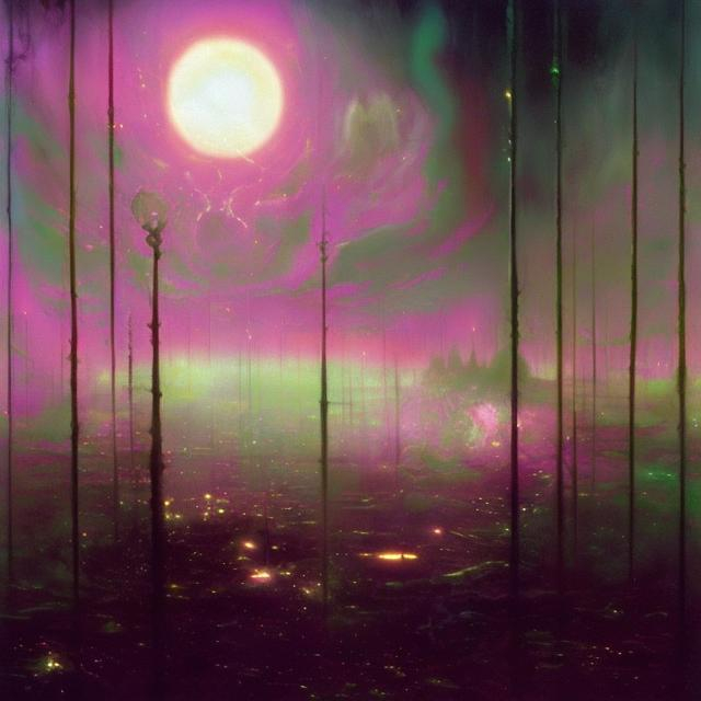 solaris, painting, atmospheric, pastel color scheme,...