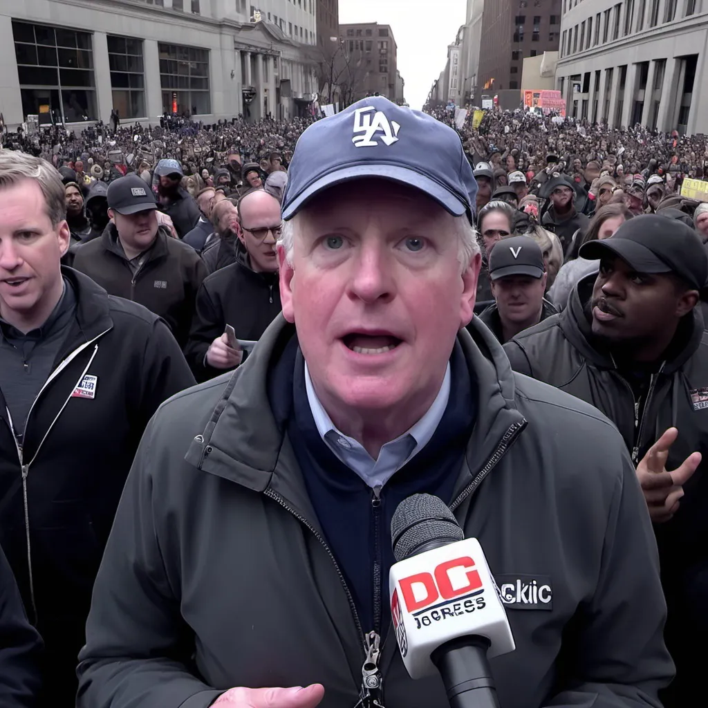 [Opening Scene: Footage of protests, interviews, and...