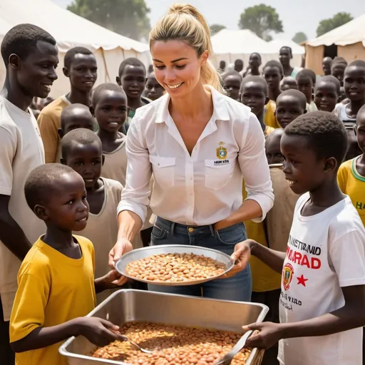 peter griffin feeding fried chicken to kids in africa