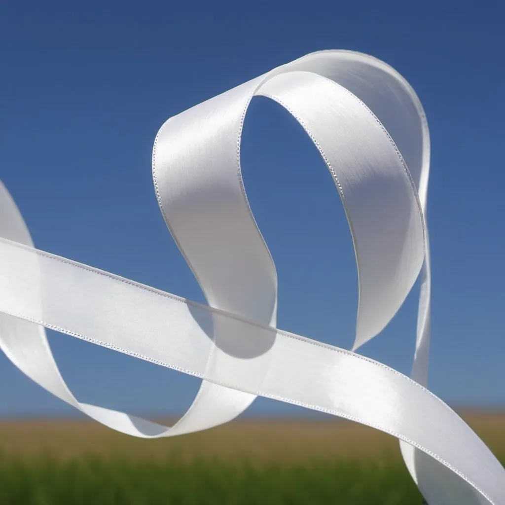 ribbon White swaying in the wind