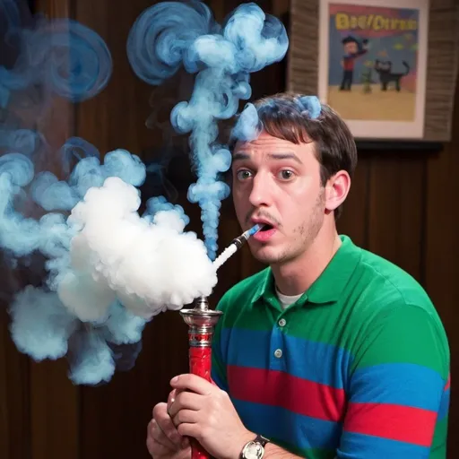 Steve from Blues Clues took a huge hit of a Hookah a...