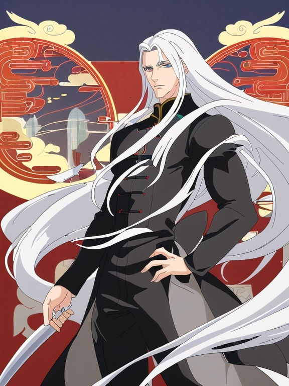 A Cool guy from murim with white hair chinese cultiv...