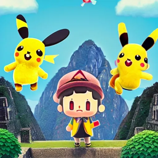 Extremely cute and adorable key visual of Machu | Stable Diffusion ...