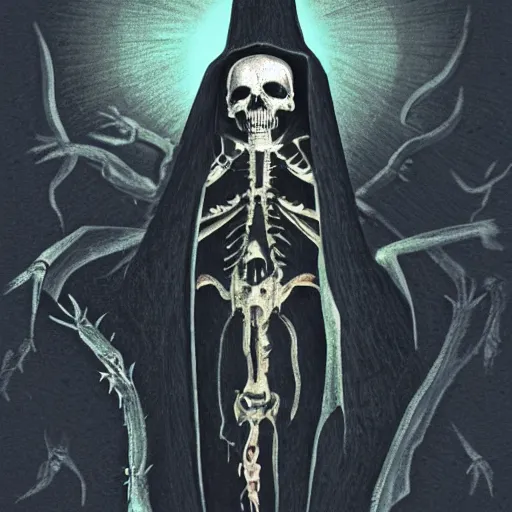 illustration of death made real | Stable Diffusion | OpenArt