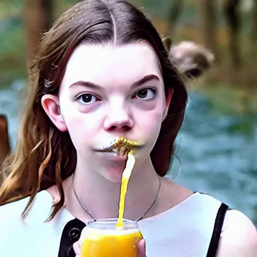Anya Taylor Joy with a milk mustache Got Milk | Stable Diffusion | OpenArt