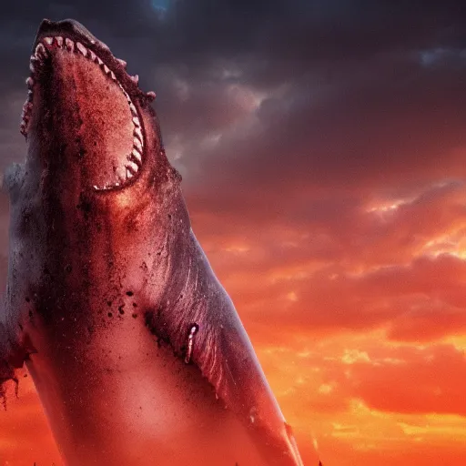 a color pentax photograph of a monstrous horror whale, | Stable ...