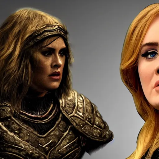 adele as a warrior in skyrim | Stable Diffusion | OpenArt