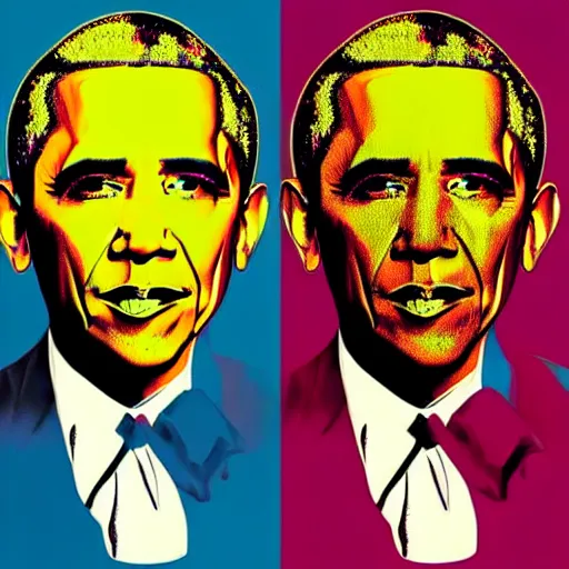 pop art portrait of obama by andy warhol | Stable Diffusion | OpenArt