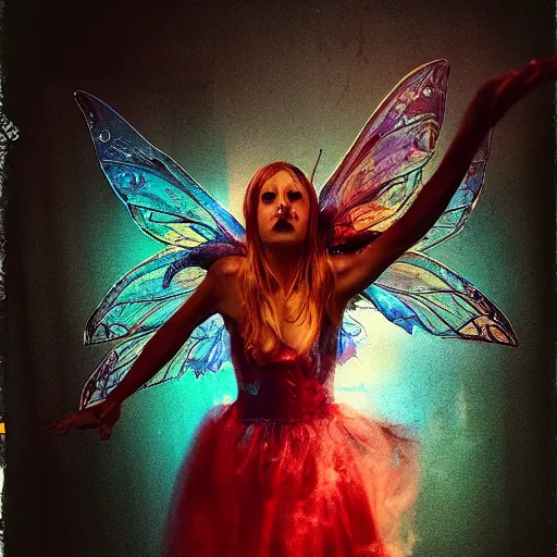 demonic fairy, bleeding colors, big budget movie | Stable Diffusion ...