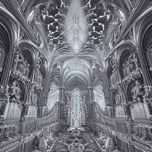 a beautiful 3 d render of a massive sprawling fractal | Stable ...