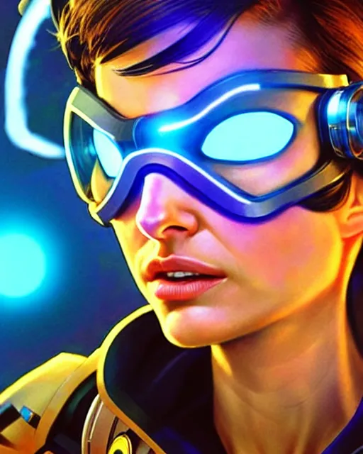 natalie portman as tracer from overwatch, see through | Stable ...