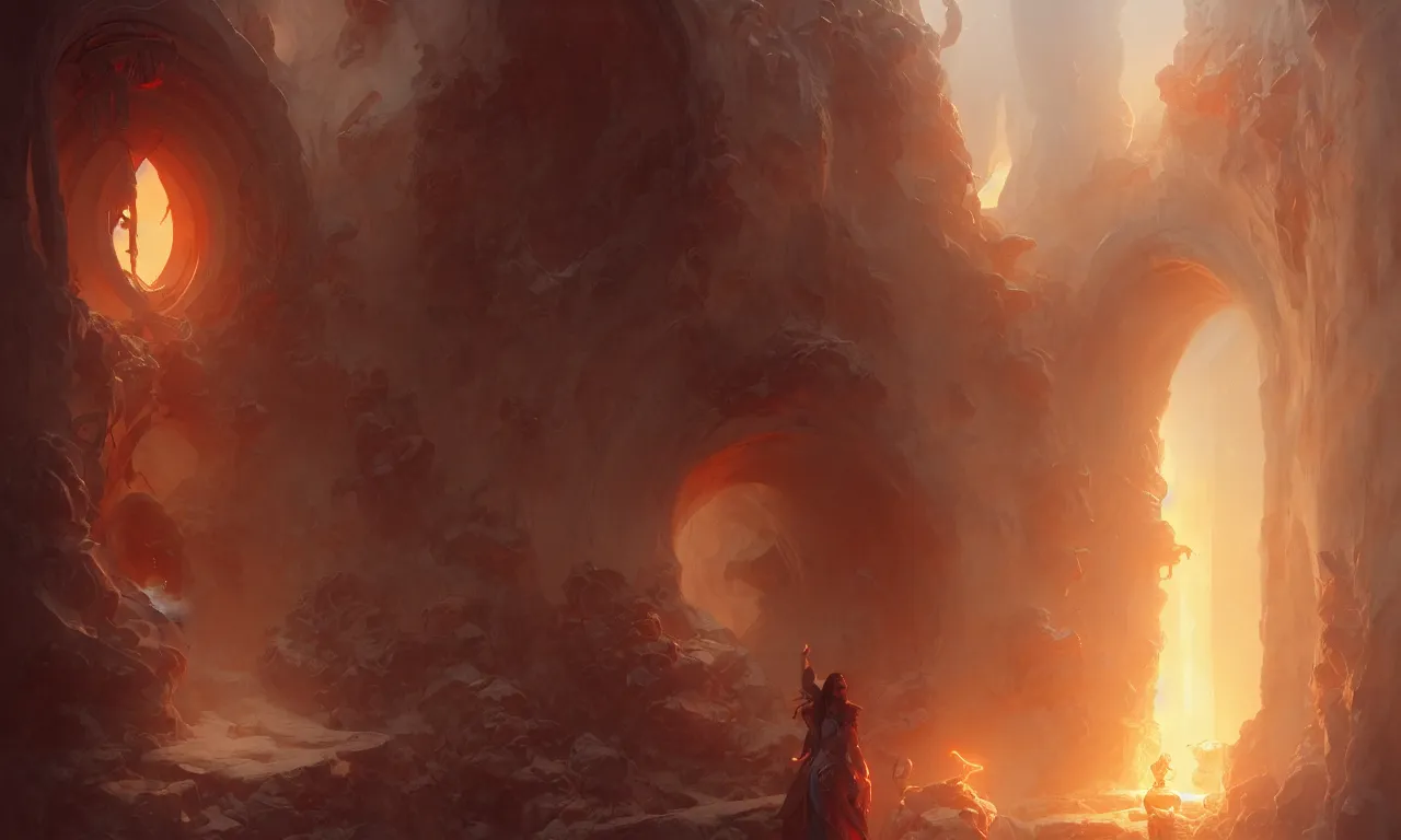 Portal to hell, highly detailed, digital painting, | Stable Diffusion | OpenArt