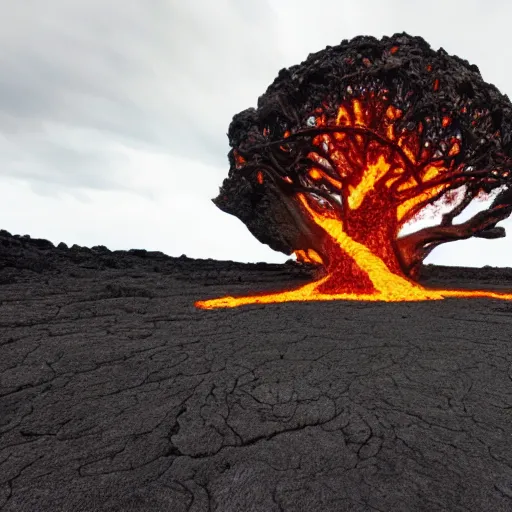 giant tree of life being consumed by lava | Stable Diffusion | OpenArt