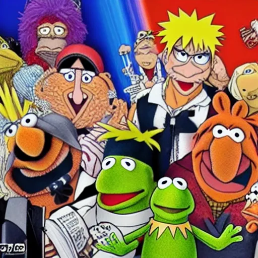 The muppets facing off in an episode of naruto, shonen | Stable ...