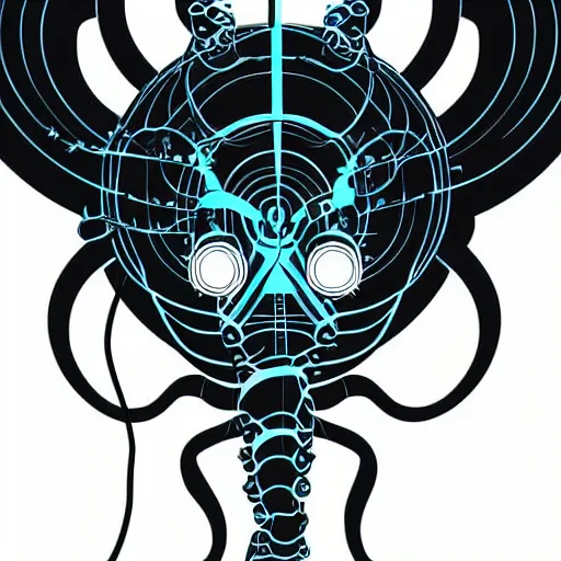cyborg robot electric octopus, digital art, minimal | Stable Diffusion ...
