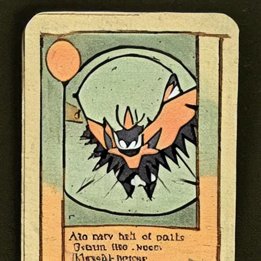 A creepy Pokémon card from the 1700s | Stable Diffusion | OpenArt