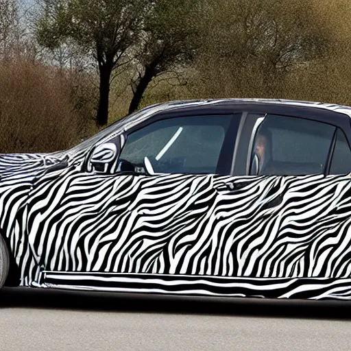 a car with zebra style markings | Stable Diffusion | OpenArt