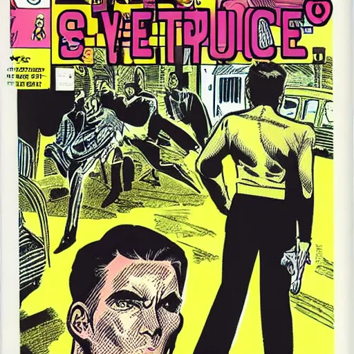 david mazzucchelli comic golden eyes man scars jacket | Stable Diffusion