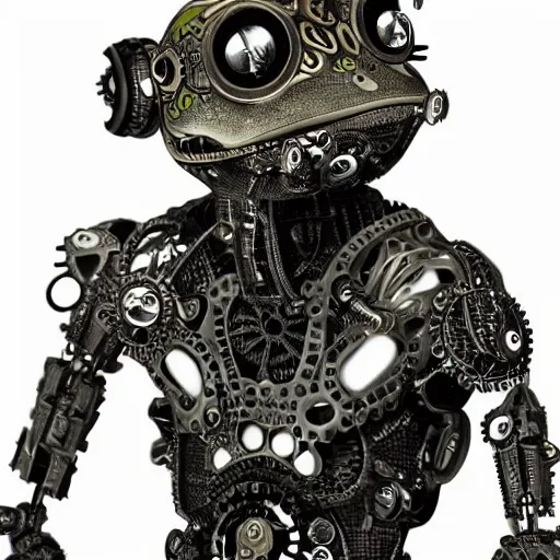 cyborg frog, photo realistic, style of hr geiger, | Stable Diffusion ...